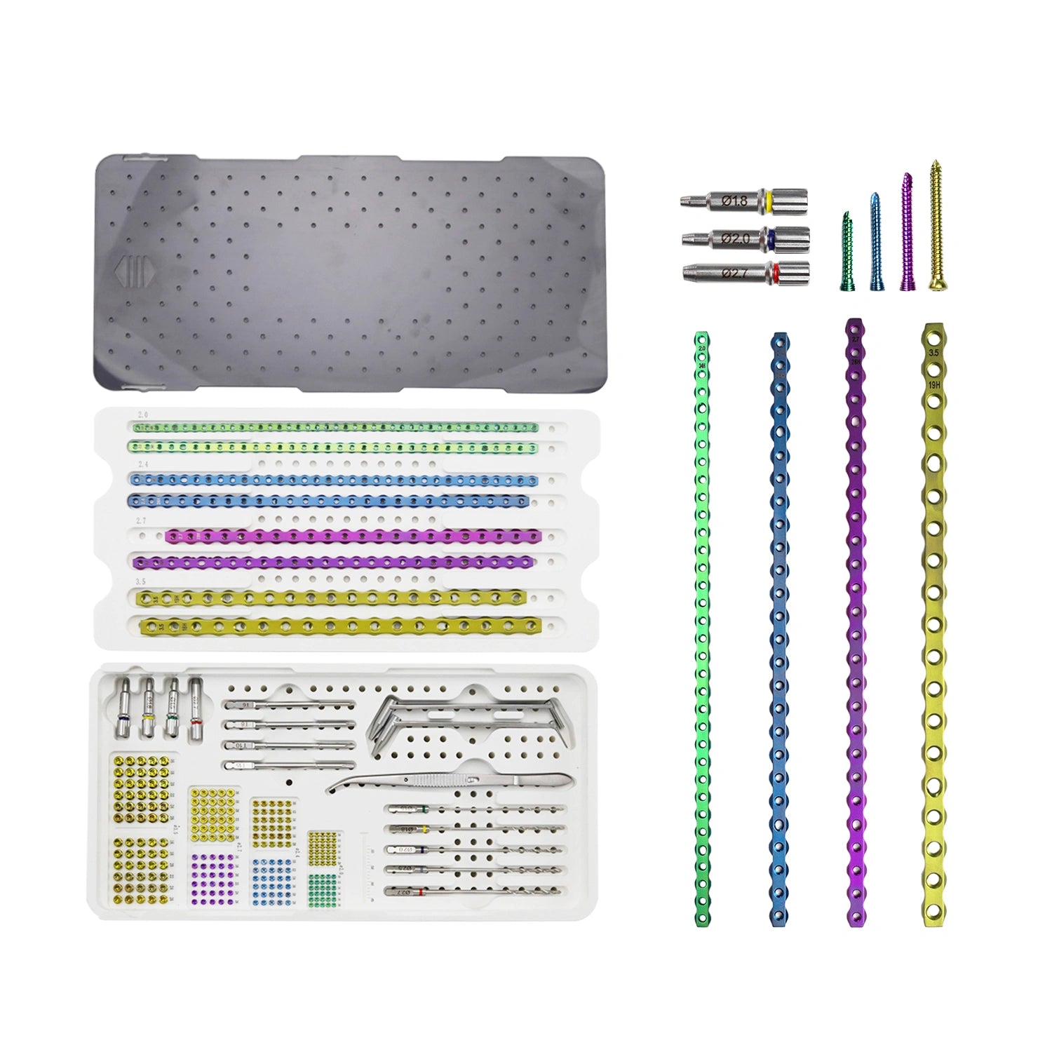 Animal Orthopedic Surgical Packs Veterinary AO Alps Plate for Bone Ins ...