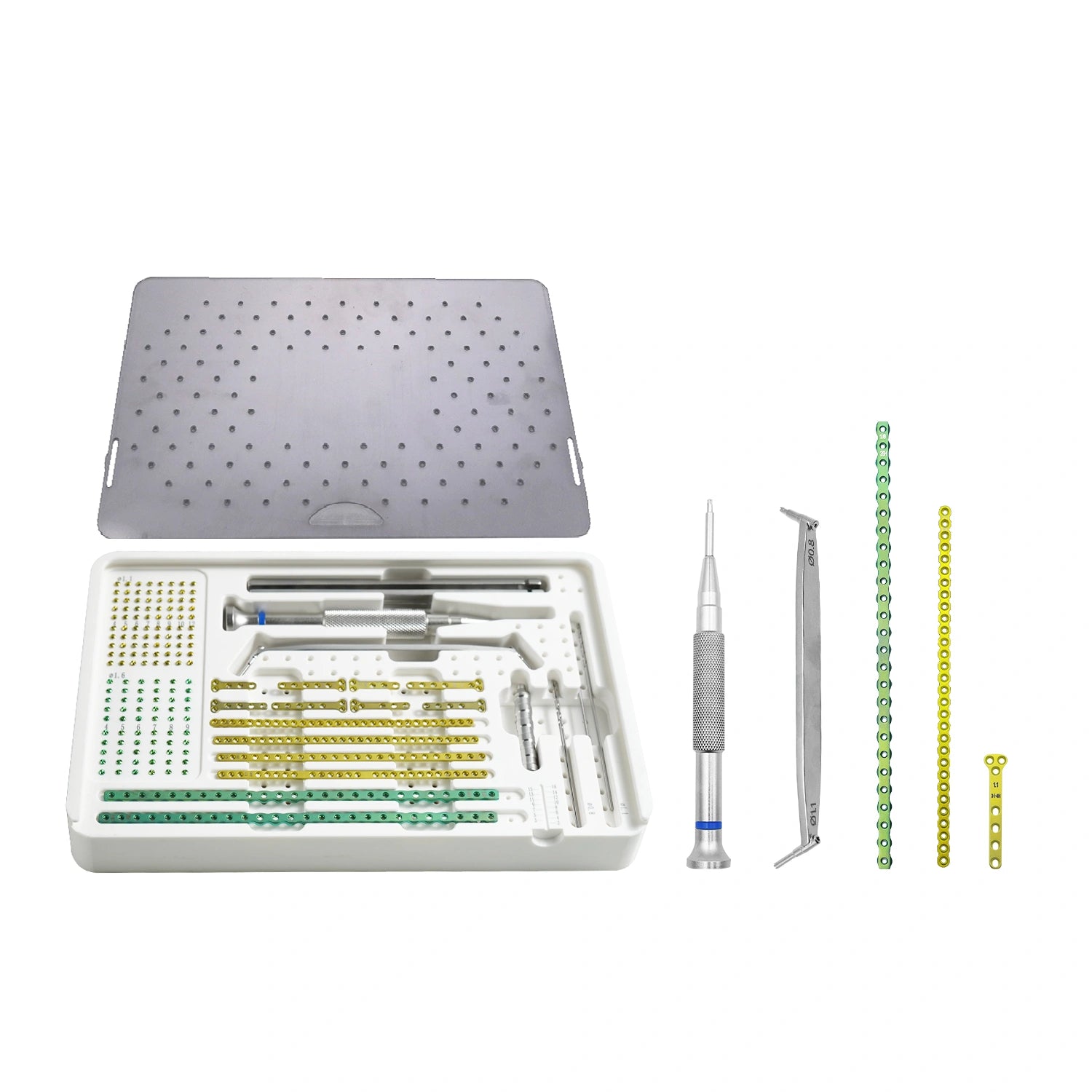 Veterinary ALPS Mini Locking Plate System With 1.6mm Stem Locking Scre ...